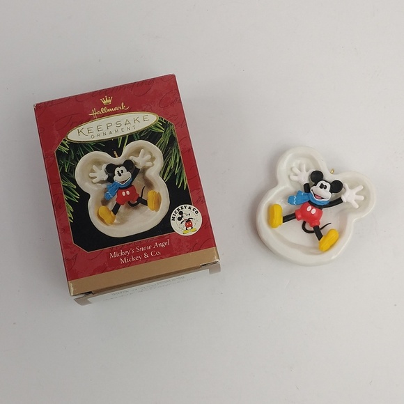 Hallmark | Holiday | Hallmark Disney Mickeys Snow Angel Ornament | Poshmark